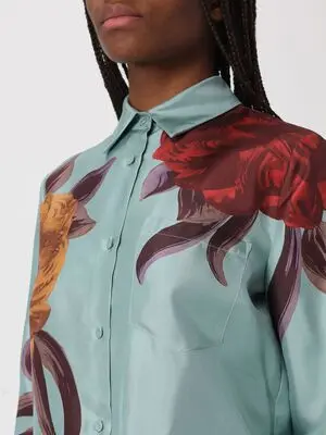 La DoubleJ Silk Floral Print Shirt