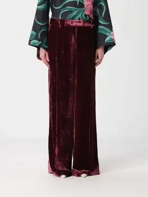 La DoubleJ Velvet Wide-leg Trousers