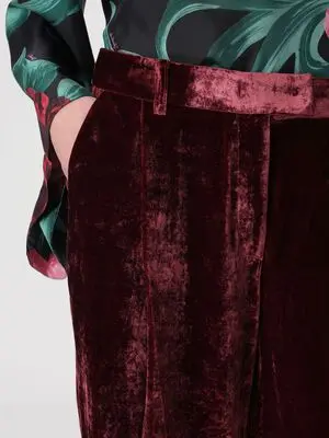 La DoubleJ Velvet Wide-leg Trousers