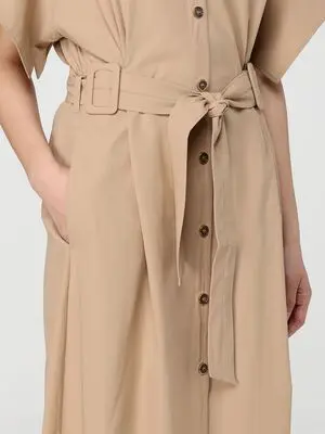 Pinko Shirt Dress With Belt - Sand
