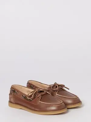 Pinko Leather Loafers With Embellishments - Brown