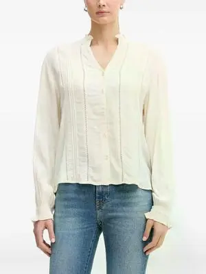 HOSS INTROPIA Ruffled Button Blouse