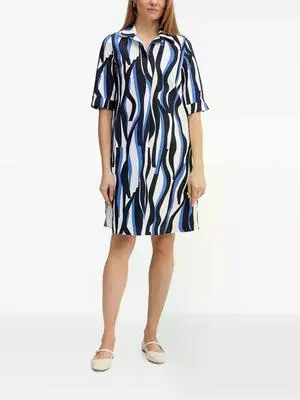 Joseph Ribkoff Abstract Pattern Collared Dress