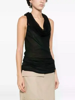 Rick Owens Draped Halterneck Tank Top