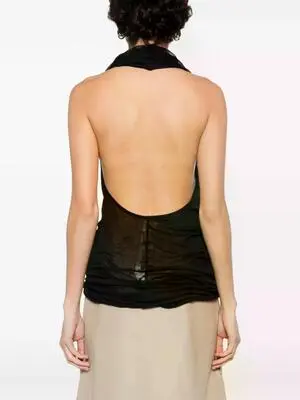 Rick Owens Draped Halterneck Tank Top