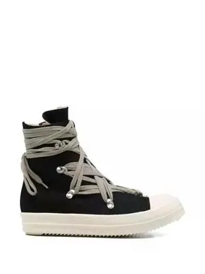 Rick Owens Silver Tone Sneakers For Women