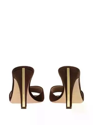 FERRAGAMO High-heeled Slides - Brown
