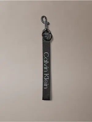 Calvin Klein Logo Strap Key Fob - Black