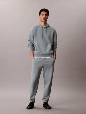 Calvin Klein Monogram Fleece Joggers - Lead