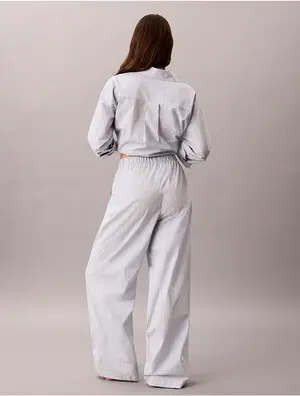 Calvin Klein Cotton Poplin Sleep Pants - Bespoke Stripe