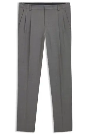 Hugo Extra-slim-fit Virgin-wool Dobby Trousers
