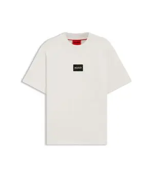 Hugo Tortoise-logo T-shirt In Cotton Jersey - White