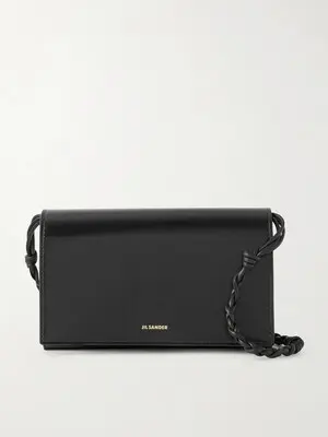 JIL SANDER Tangle Leather Shoulder Bag