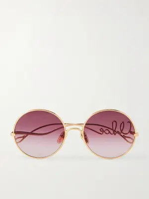 Chloé Iconic Round-frame Sunglasses - Gold