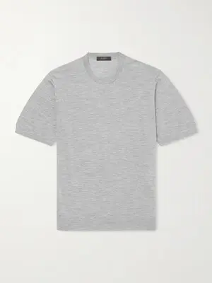 SLOWEAR Cashmere And Silk-blend T-shirt