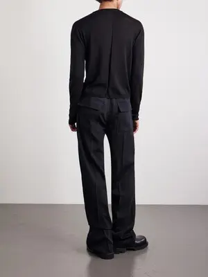 Rick Owens Slim-fit Virgin Wool Sweater - Black