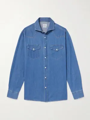 Men's Blue Chambray Shirts