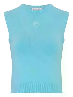 MARINE SERRE Moon Logo Knit Vest
