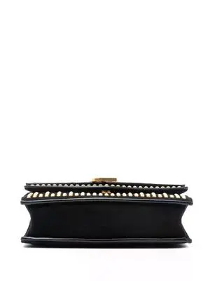 Saint Laurent 2018 Medium Studded Suede Monogram Sulpice Crossbody Bag