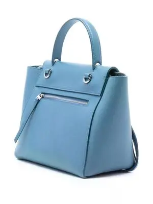 Celine 2017 Micro Grained Calfskin Belt Bag Satchel - Blue