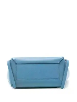 Celine 2017 Micro Grained Calfskin Belt Bag Satchel - Blue