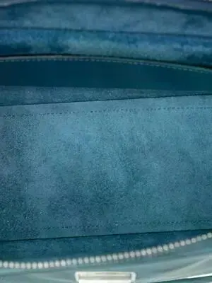 Celine 2017 Micro Grained Calfskin Belt Bag Satchel - Blue