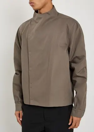 Rick Owens Funnel-neck Canvas Jacket