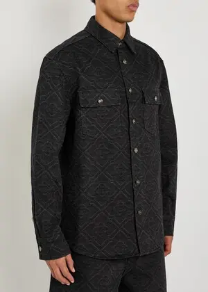 Casablanca Laser Monogram Denim Shirt