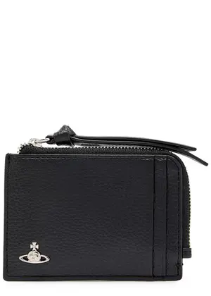 VIVIENNE WESTWOOD Orb Grained Leather Wallet - Black