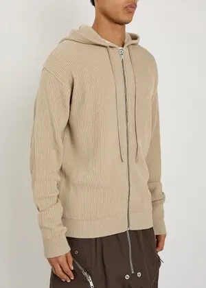 Rick Owens Hooded Wool Jumper - Sand