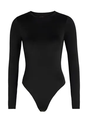 Good American Stretch-jersey Bodysuit - Black