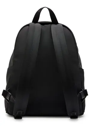 Moncler Logo-appliquéd Canvas Backpack - Black