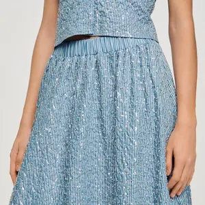 Sandro Maxi Sequined Skirt