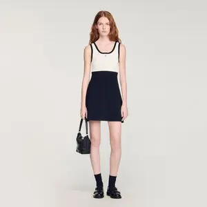 Sandro Two Tone Cocktail Dresses