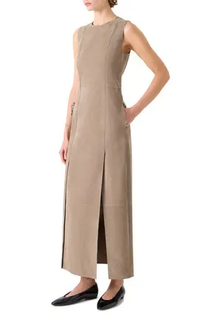 Akris Suede Column Dress