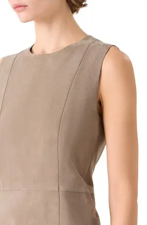 Akris Suede Column Dress