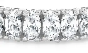 CRISLU Oval Cubic Zirconia Eternity Band Ring