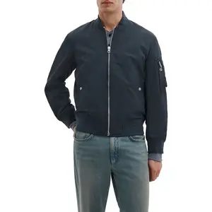 Rag & Bone Manston Nylon Bomber Jacket - Navy