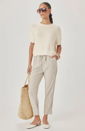 Splendid Annmarie Cotton Sweater - Shell White