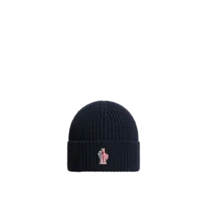 Moncler Logo Beanie - Blue