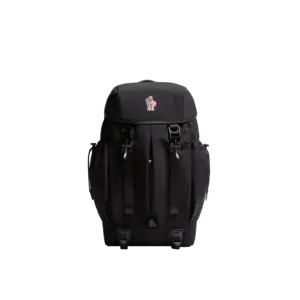 Moncler Leather-trimmed Backpack - Black