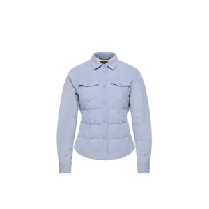 Moncler Nangy Corduroy Down Shirt Jacket - Blue
