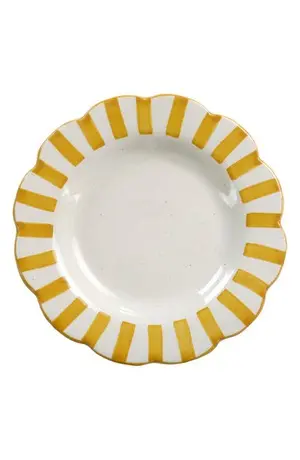 CASA AMAROSA Stripe Ceramic Salad Plate