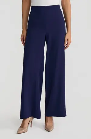 KASPER Pull-on Wide Leg Pants