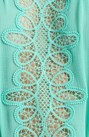Ramy Brook Strapless Embrodiered Cover-up Dress