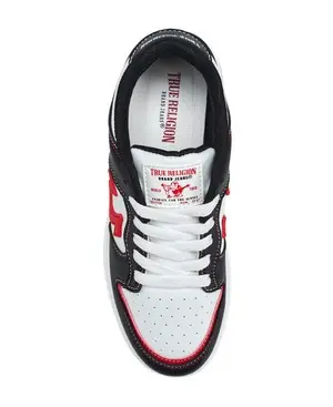 True Religion Flo Court Sneakers - Black Red
