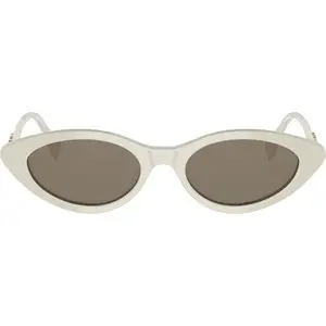 Fendi Graphy 51mm Cat Eye Sunglasses - Ivory/brown