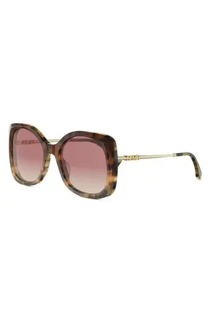 Fendi Graphy 55mm Gradient Square Sunglasses - Col/hav/g