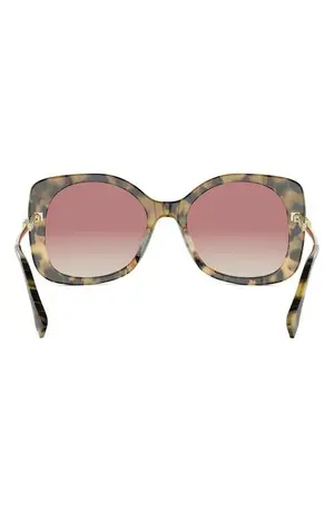 Fendi Graphy 55mm Gradient Square Sunglasses - Col/hav/g
