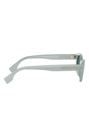 Fendi Lettering 51mm Oval Sunglasses - Lgrno